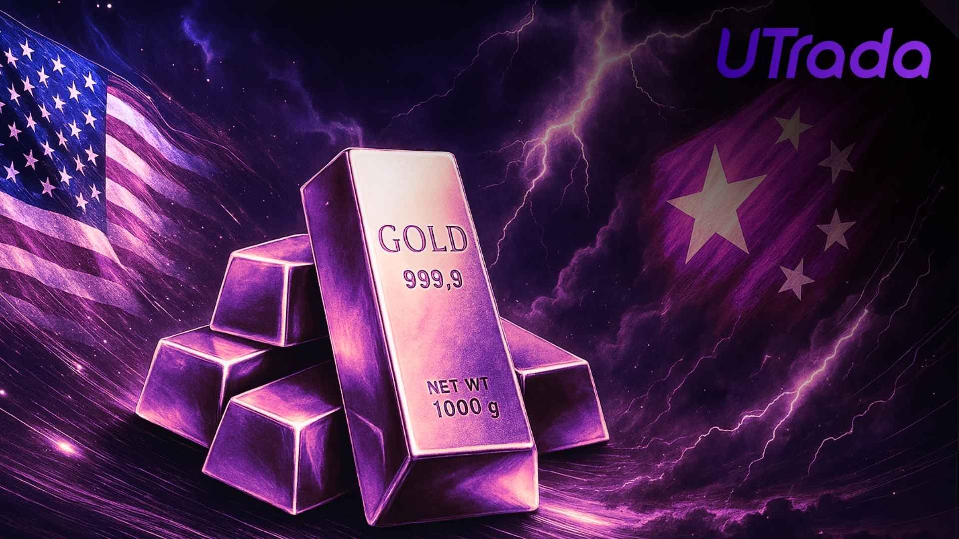 Gold Hits Record High as USD Falls and Trade War Fears